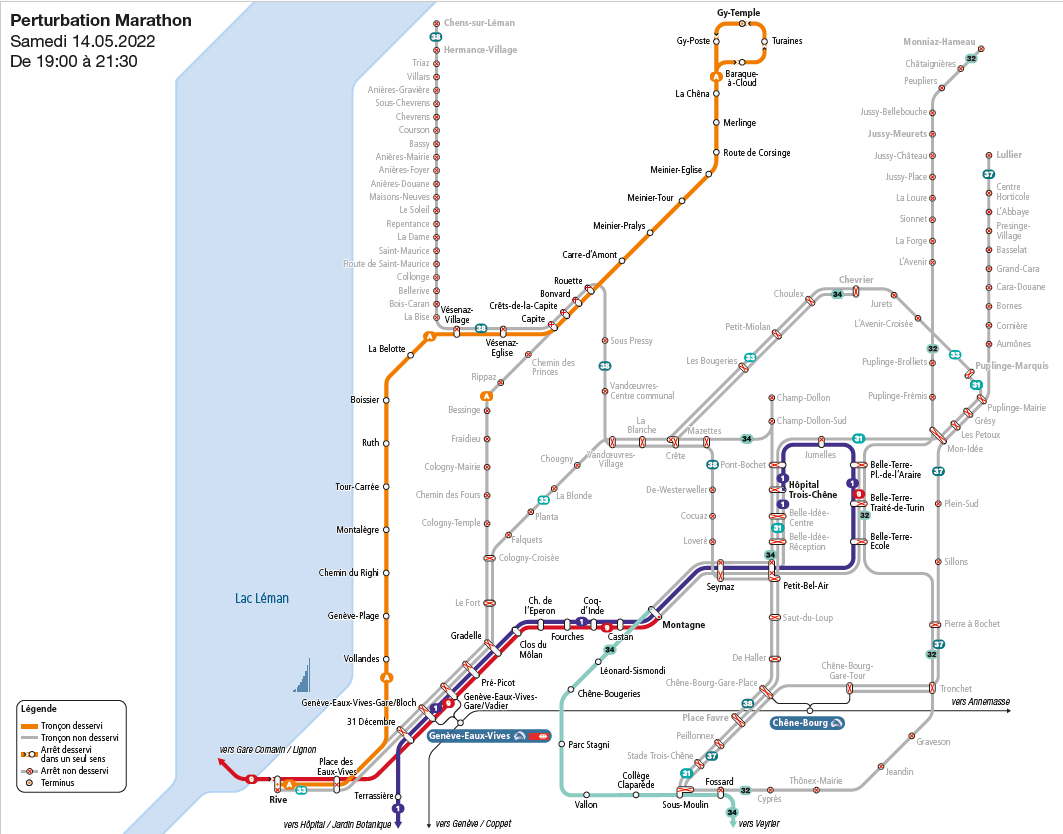 Disruption Notice | Geneva Marathon 14-15 May 2022 | tpg
